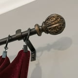 Montevilla Core Leaf Ball 5/8" Curtain Rod Set - Walmart.com