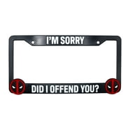 Deadpool Multi Logo Chrome License Plate Frame - Walmart.com