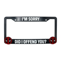 Deadpool Multi Logo Chrome License Plate Frame - Walmart.com