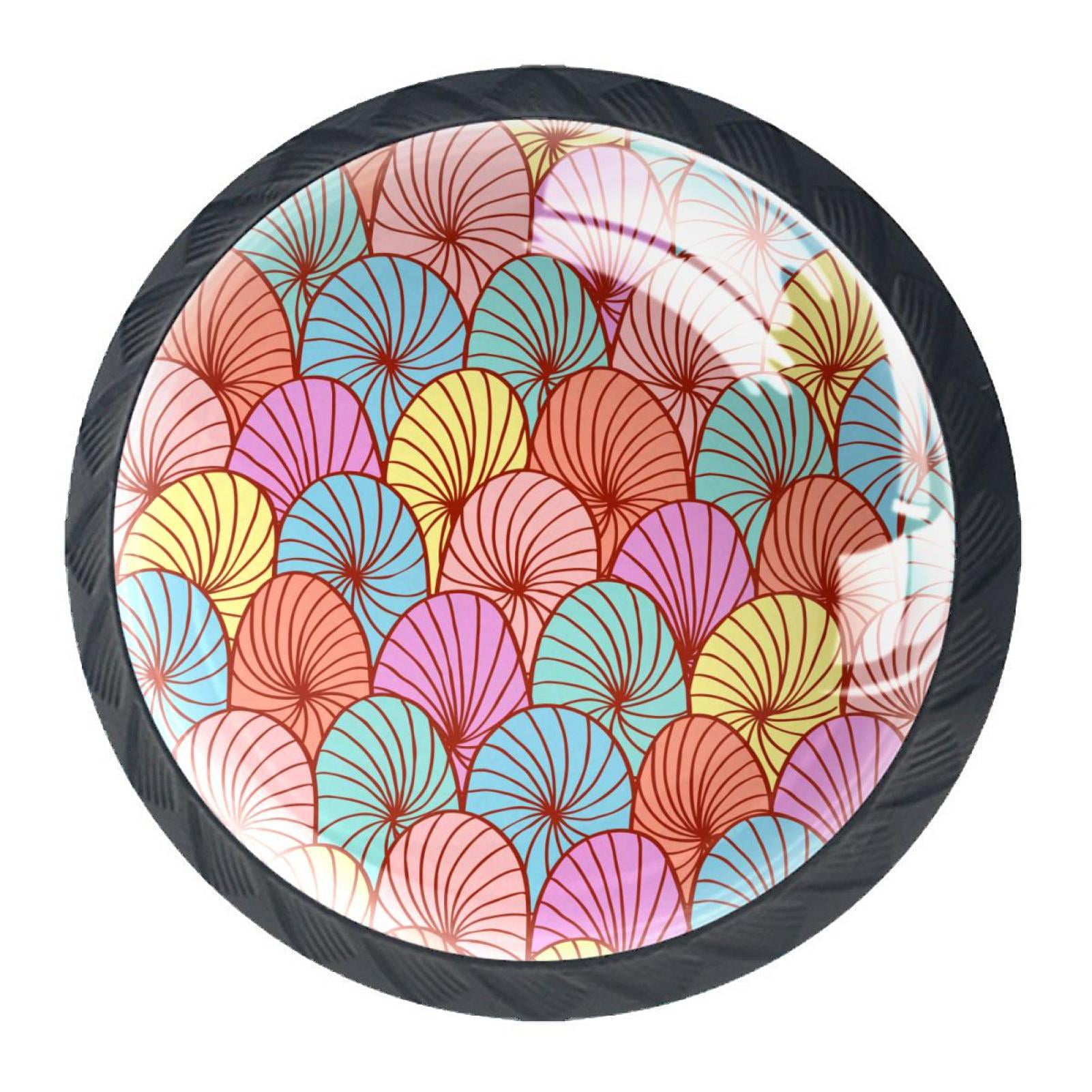 4 Pcs Abstract Circle Knobs for Kitchen Cabinet Cupboard Dresser ...