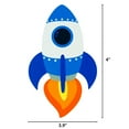 Hello Hobby Wood Rocket Shapes, 15 Pre-Painted Wooden Rockets, 4 in. x ...