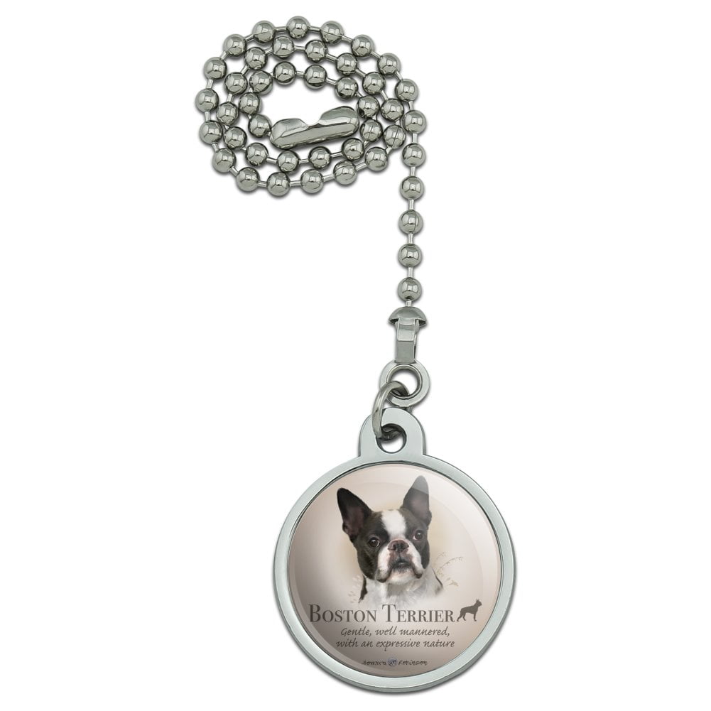 Boston Terrier Dog Breed Ceiling Fan and Light Pull Chain - Walmart.com