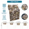 Cobblestones Table Runner - 72 Inch Long Natural Stones Gravel Rock ...