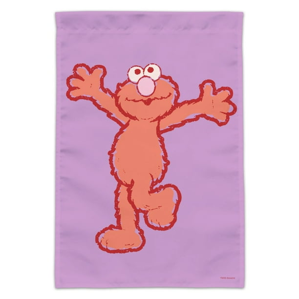 Sesame Street Elmo Distressed Garden Yard Flag - Walmart.com
