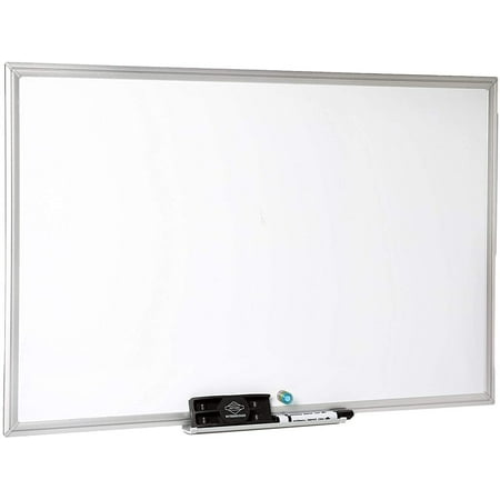 Home Office Wall Mounted Dry Erase Magnetic Whiteboard - 24"H x 36"W ...