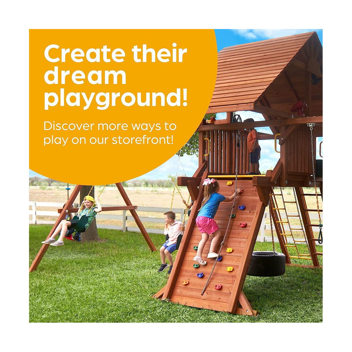 Click here for Unbranded Swing Sets For Backyard-Set Includes 18i... prices