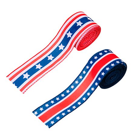 Independence Day Ribbons 2rolls, 6cm*5m, 4th of July Craft Ribbons Bows ...