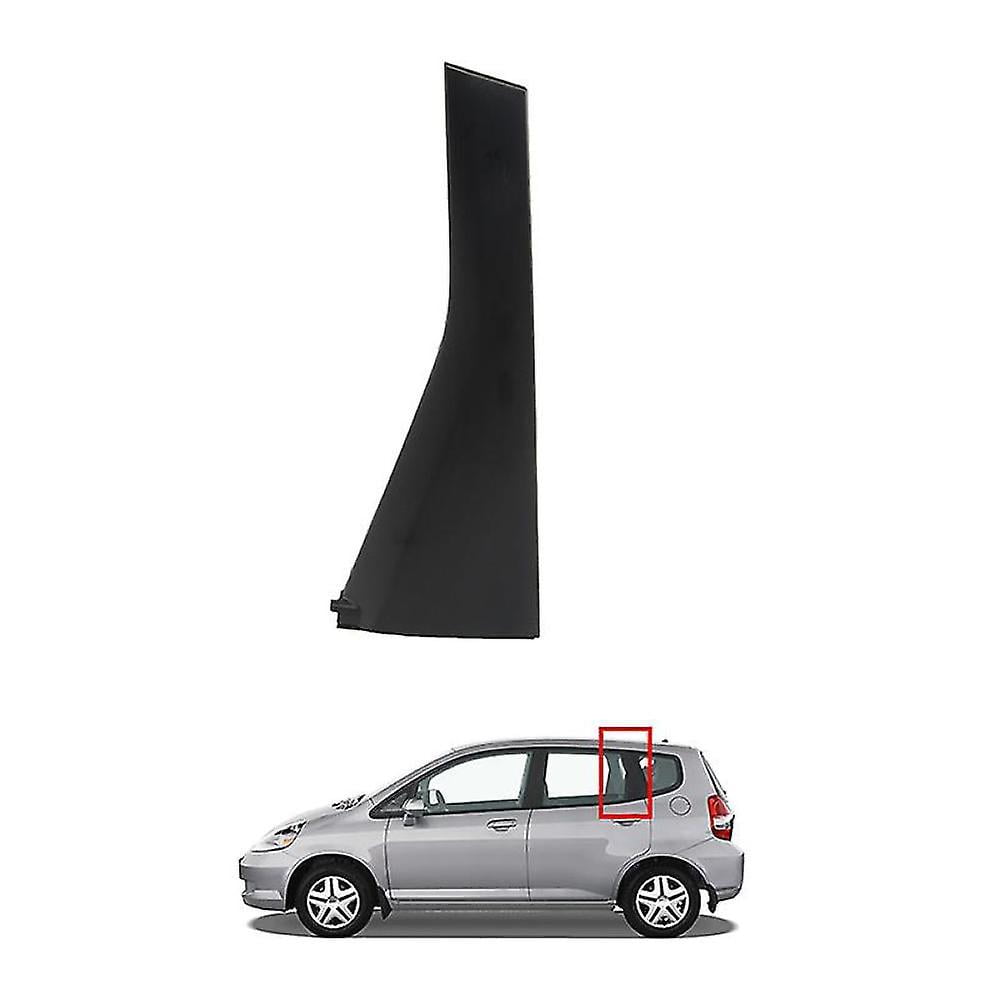 Car Left Rear Door Outer Pillar Garnish Trim Panel Compatible Honda Fit ...