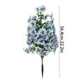 Nsxcdh 22 Artificial Pansy Shrub Outdoor with Ground Insert Fake Flower ...