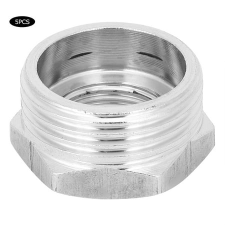 Cergrey Reducing Threaded Pipe Adapter,5Pcs 1in NPT Male To 1/2in NPT ...