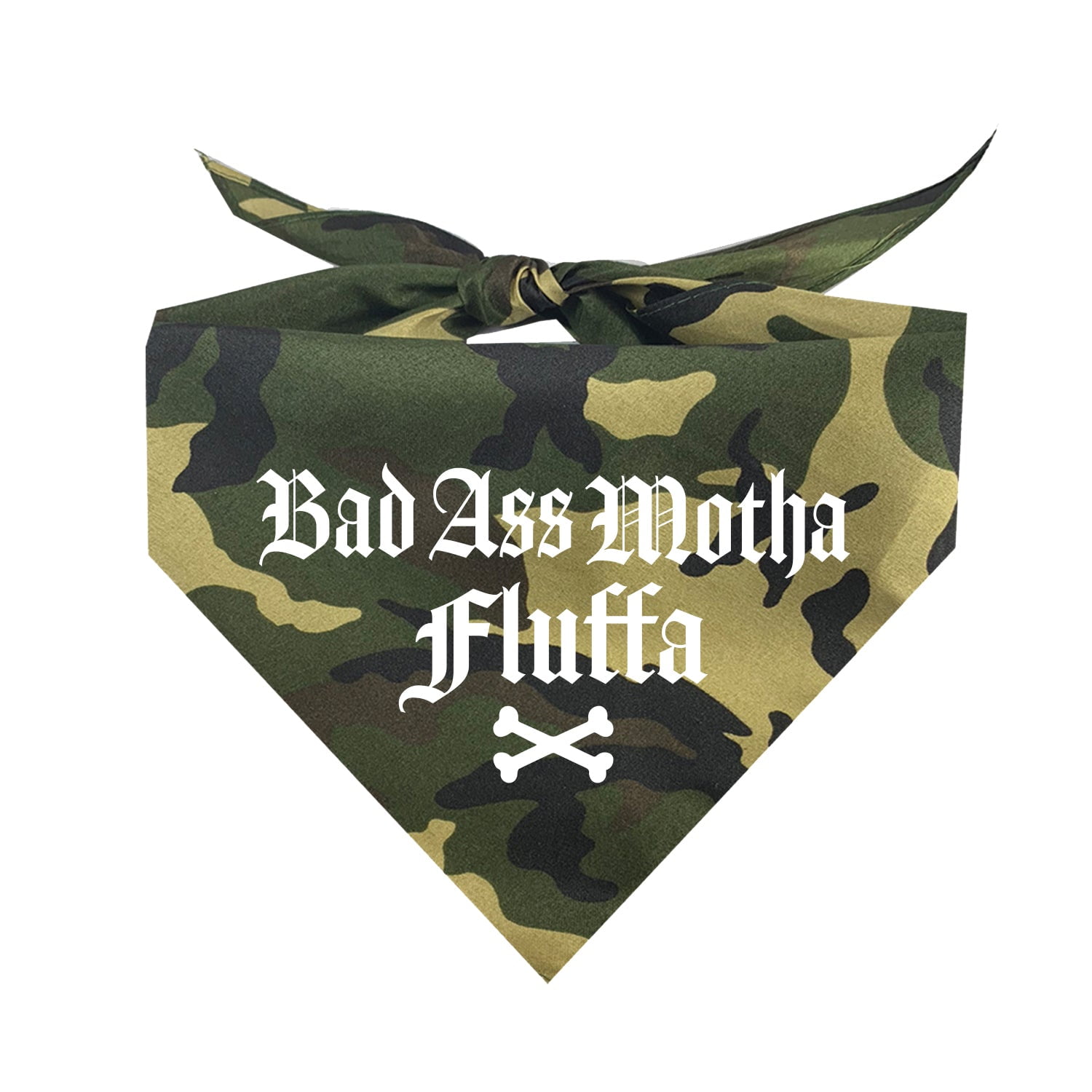Badass Motha Fluffa Triangle Dog Bandana - Walmart.com