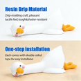 4 PCS Funny Resin Goose Figurines, Mini Cute Goose Decor Ornaments for ...