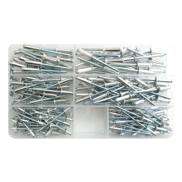wolftale 100 Pieces 5 Kinds Dome Head Blind Rivet Assorted Kit M3.2 M4 ...