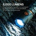NEBO Redline Torchy 2K, 2000 Lumen Pocket, Rechargeable LED, Water ...