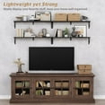 36 Inches Long 8 in Deep Set of 3, Large Wall Shelf for Bedroom Books ...