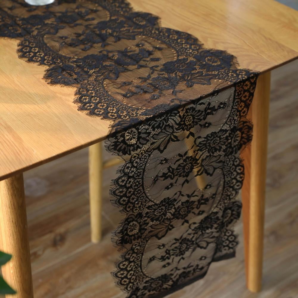 5 Pack Vintage White Lace Table Runner Overlay Exquisite Lace Fabric ...