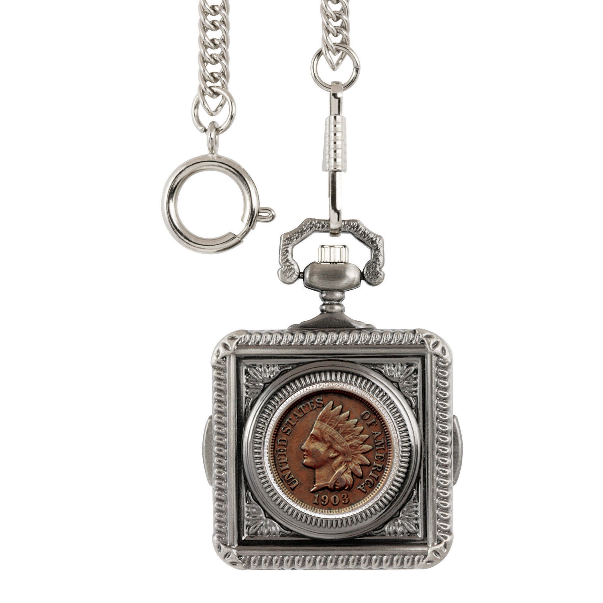 American Coin Treasures Indian Penny Pocket Watch - Walmart.com
