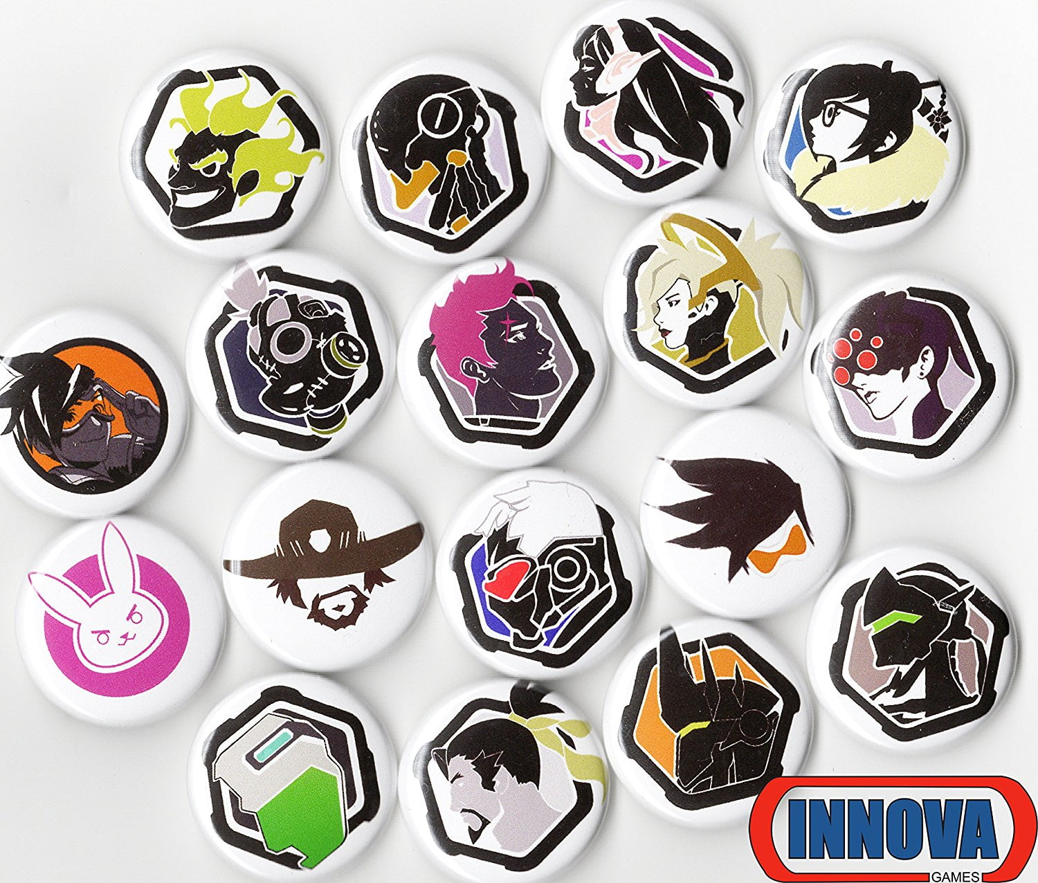 OVERWATCH - 1" INCH FASHION BUTTON PACK - QTY: 6 - Walmart.com