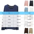 Annhoo Plain T Shirts for Women Loose Round Neck Long Sleeve Blouses ...