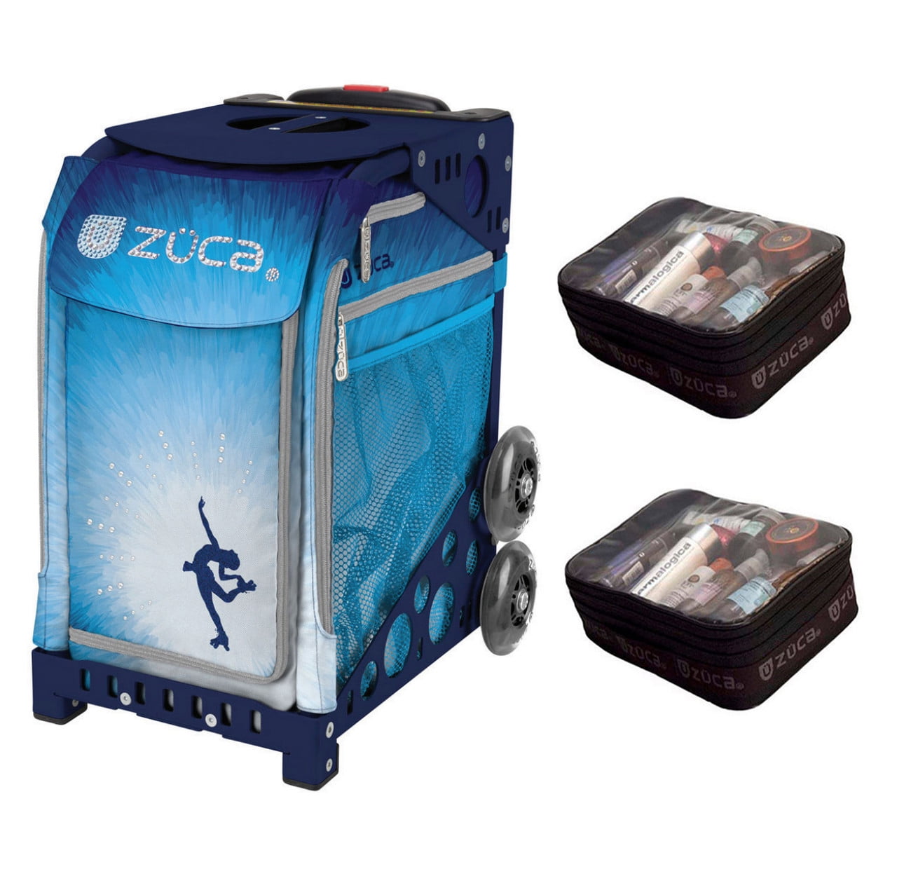 Zuca 18" Sport Bag - Roller Dreamz (Navy Frame) with 2 Small Utility ...