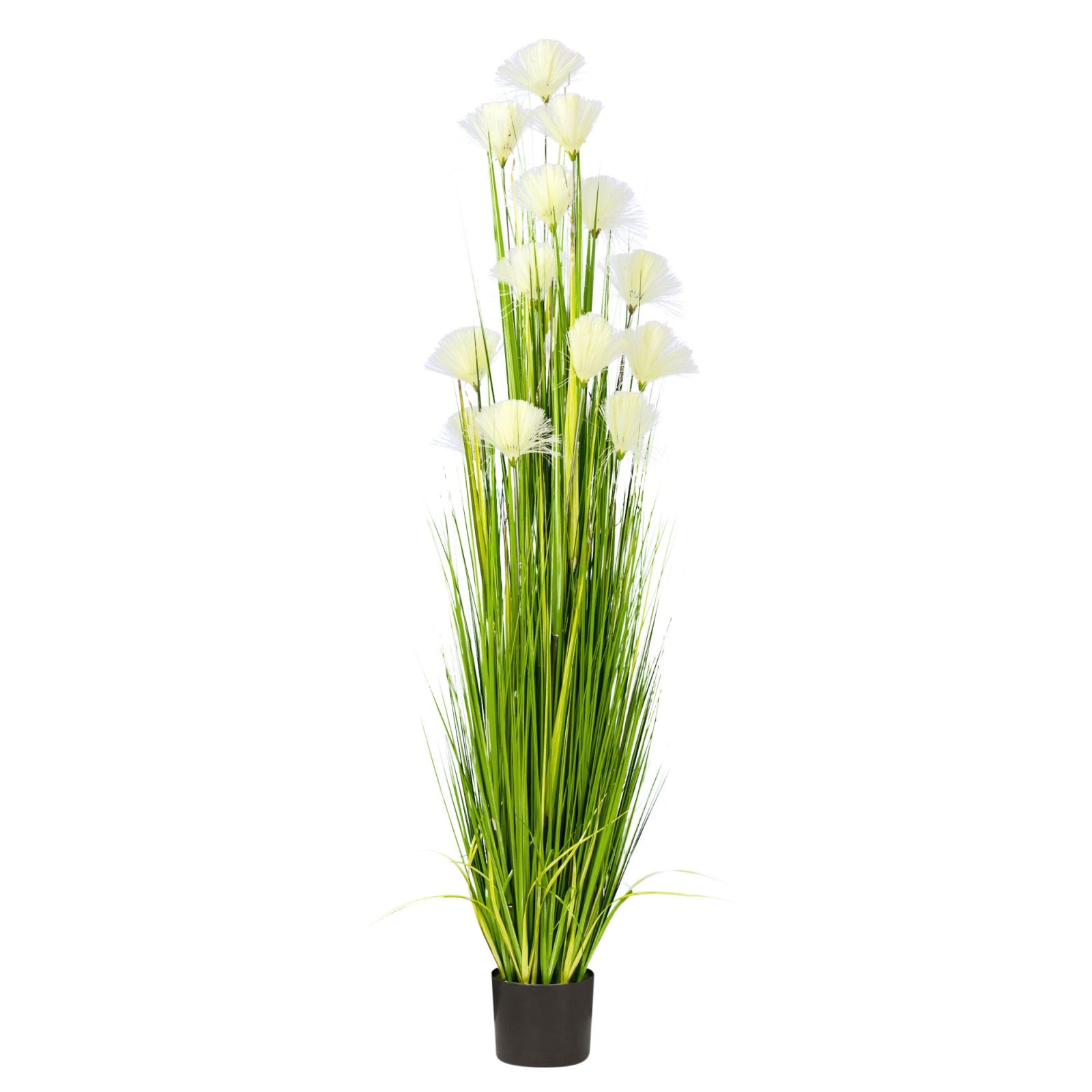 6 Feet High Artificial Reed Grass with Decorative Ivory Flowers ...