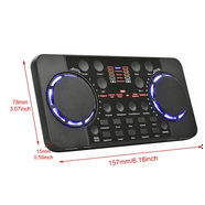 iLive Bluetooth Mixer Plus DJ Karaoke Sound Board Media Controller ...
