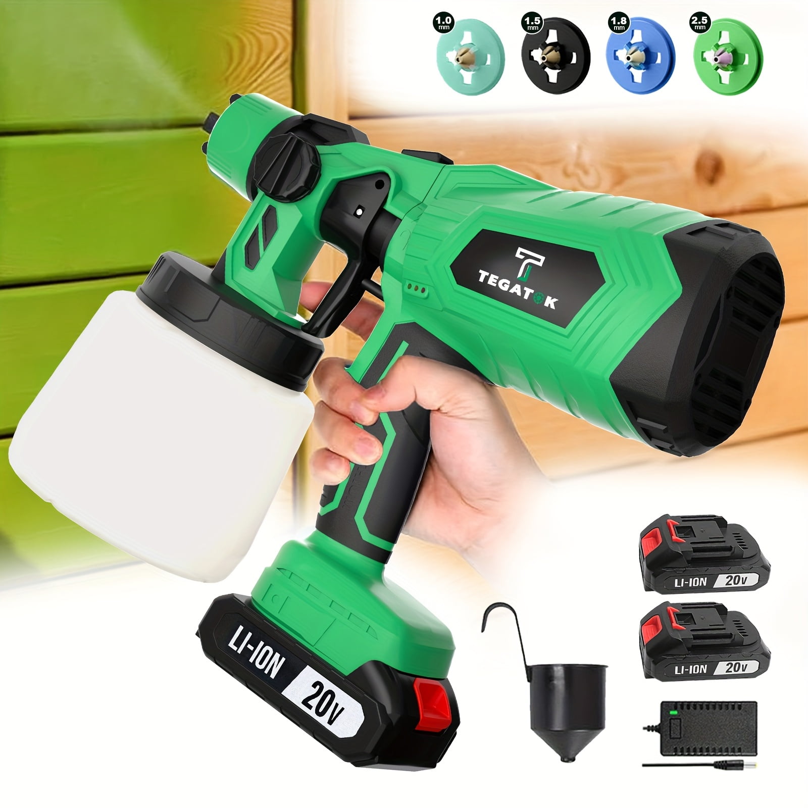Click here for Kuqaa 20v Cordless Paint Spray Gun Kit With 2 Batt... prices