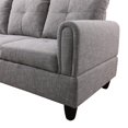 Hommoo Modern Flannel Living Room Furniture Sets Sectional Couches and ...