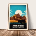 Badlands Poster Established edition Traditional Style, National Park ...