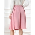 DARING DIVA Women's Flare Pleated Knee Length A-Line Skirt with Pocket ...