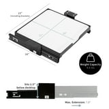 VIVO Under Desk Whiteboard Slider Tray, Hideaway Workstation Dry Erase ...