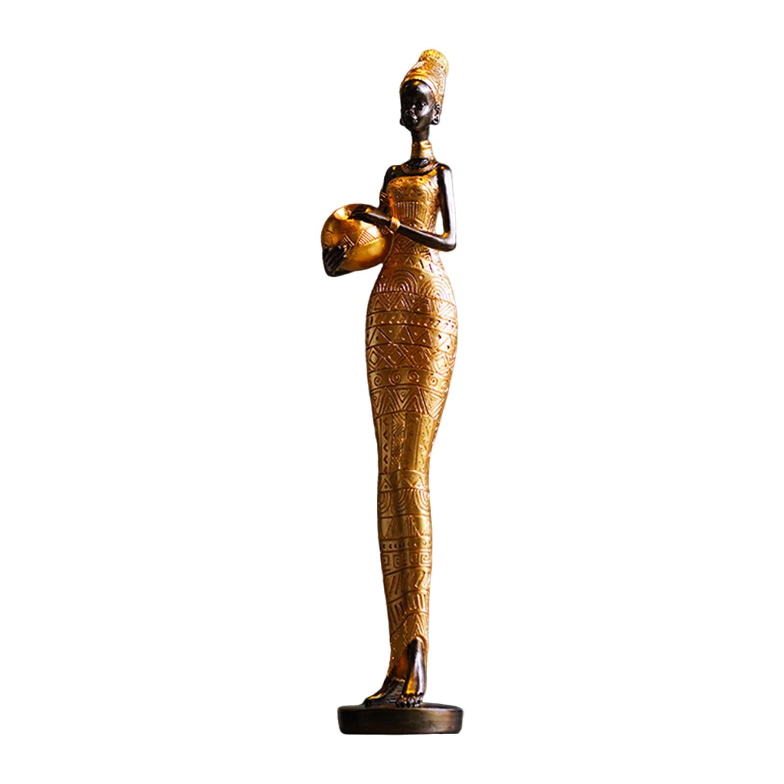 Women Figure Statue Tribal Lady Sculpture Modern Home Decor African ...