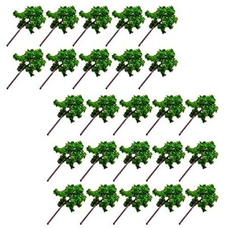 yayagoli 25pcs Plastic Model Trees Mixed Model Tree Train Trees ...