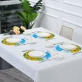 15.4 Inch Round Placemats Set of 6 Washable Heat Resistant Placemats ...