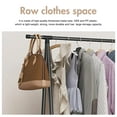 CATGOOD Clothes Rack 2 Tier Triangle Garment Rack on Wheels, Portable ...