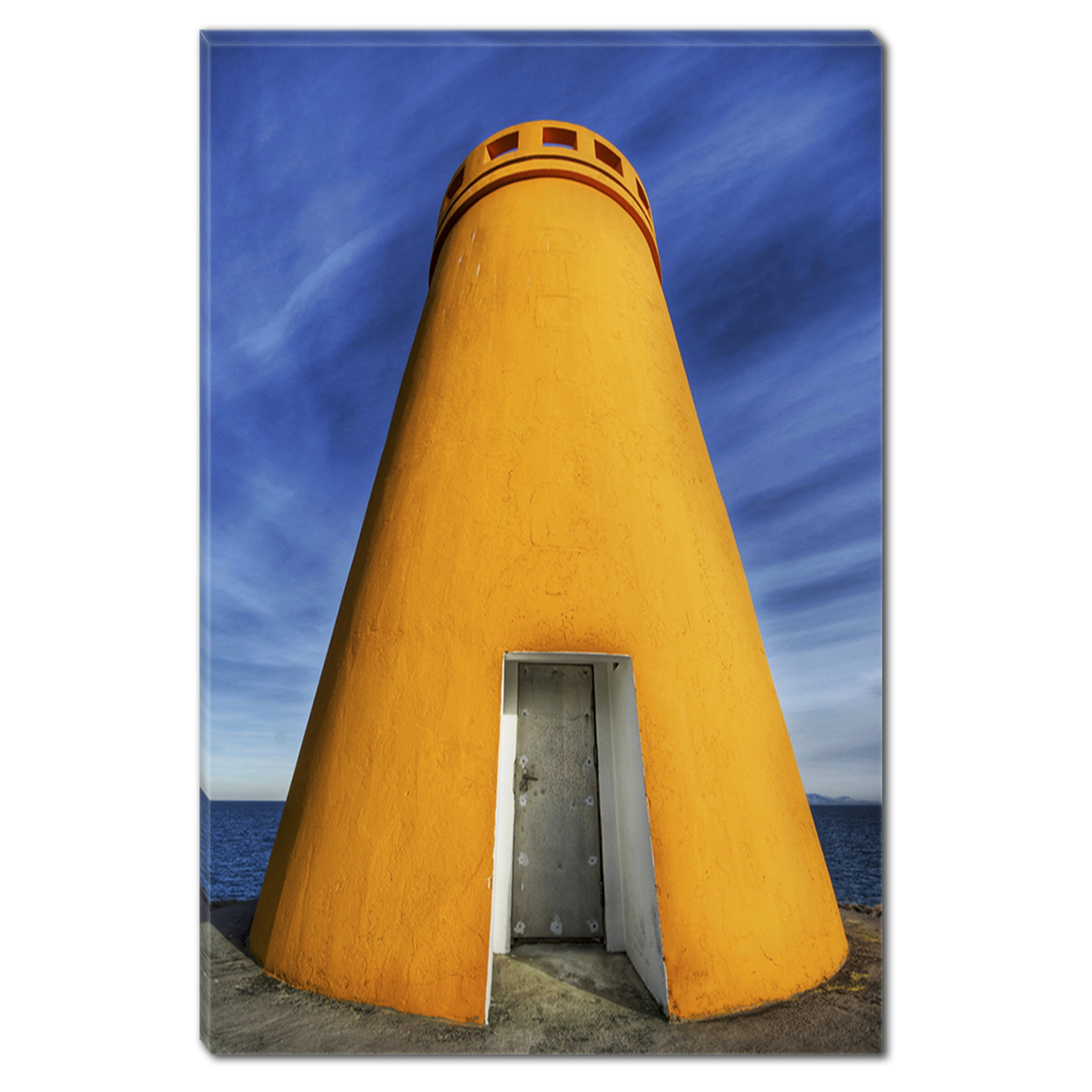 Startonight Canvas Wall Art Yellow Watchtower, Dual View Surprise ...
