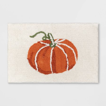 19"x28" Pumpkin Tufted Bath Rug Orange - Threshold - Walmart.ca