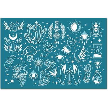 8.6x11 Inch 26 Letters Self-Adhesive Silk Screen Printing Stencil ...