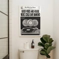 Affixzi Good Vibes House Music Half-Tone Newspaper Print Retro Wall Art ...