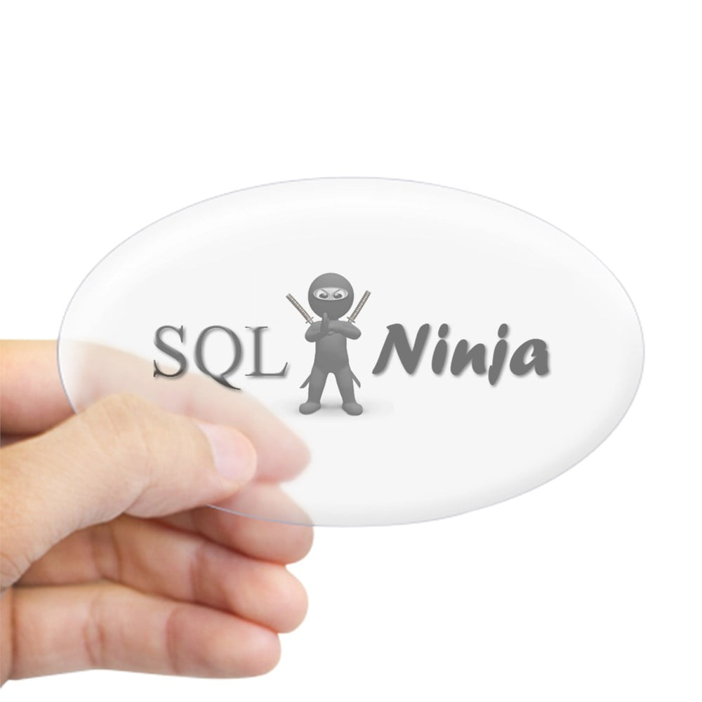 CafePress - SQL Ninja Sticker - Sticker (Oval) - Walmart.com