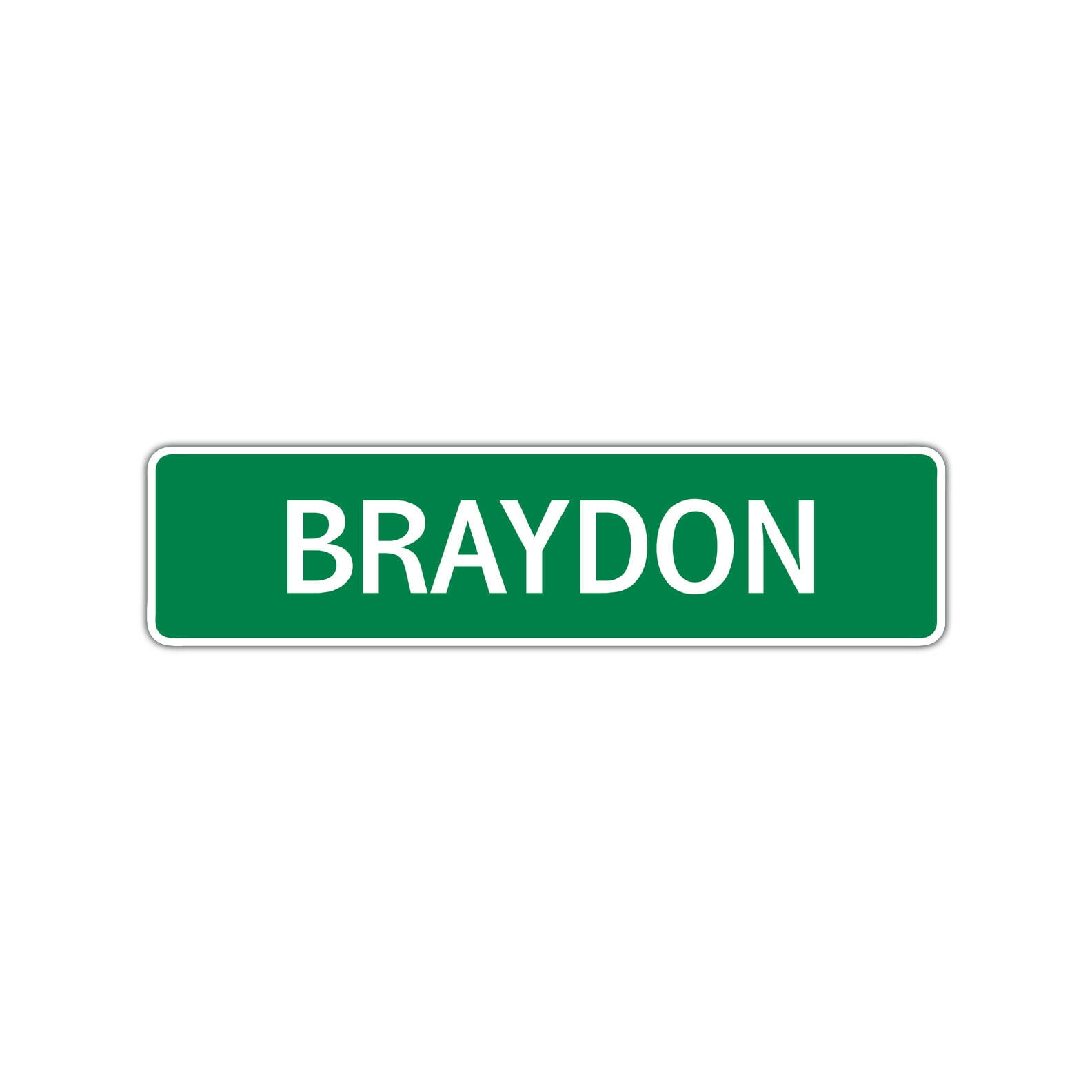 Braydon Boys Children Name Letter Printed Plaque Decoration Novelty ...
