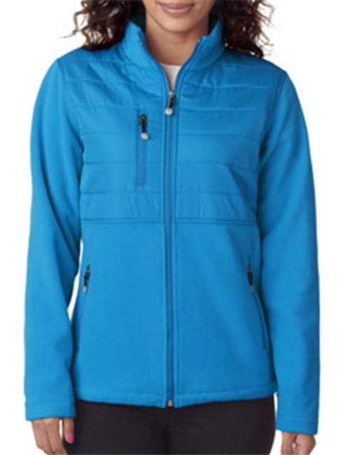UltraClub 8493 Ladies Fleece Jacket with Quilted Yoke Overlay - Kinetic ...