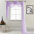 witspace Window Scarf Sheer Elegant Topper Long Window Solid Window ...