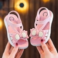 Bobifish Big Girls Open Toe Sandals Heart Wing Lightweight Eva ...