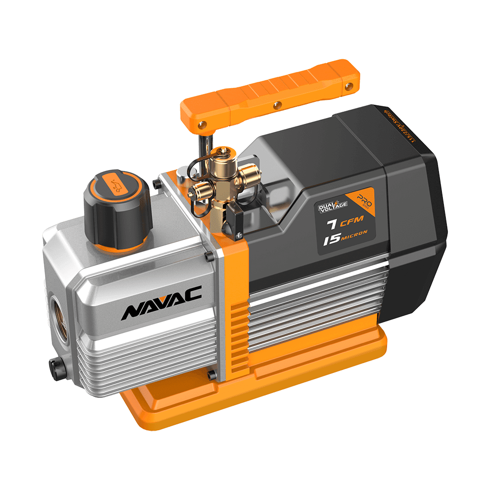 NAVAC NP7DP Dual-Voltage Vacuum Pump with Expanded Applications, 7CFM ...