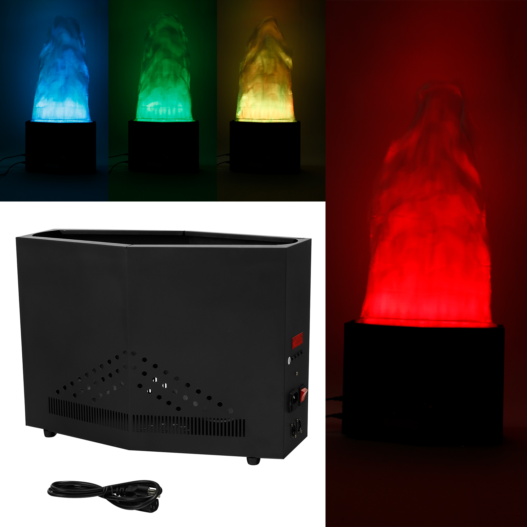 TC-Home LED Fake Fire Light 150W Artificial Bonfire Lamp 24 LEDs RGB ...