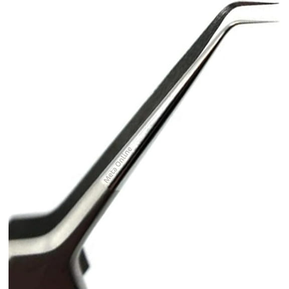 mfyjkho Curved Tip Precision Tweezers, Stainless Steel Electronics Tool ...