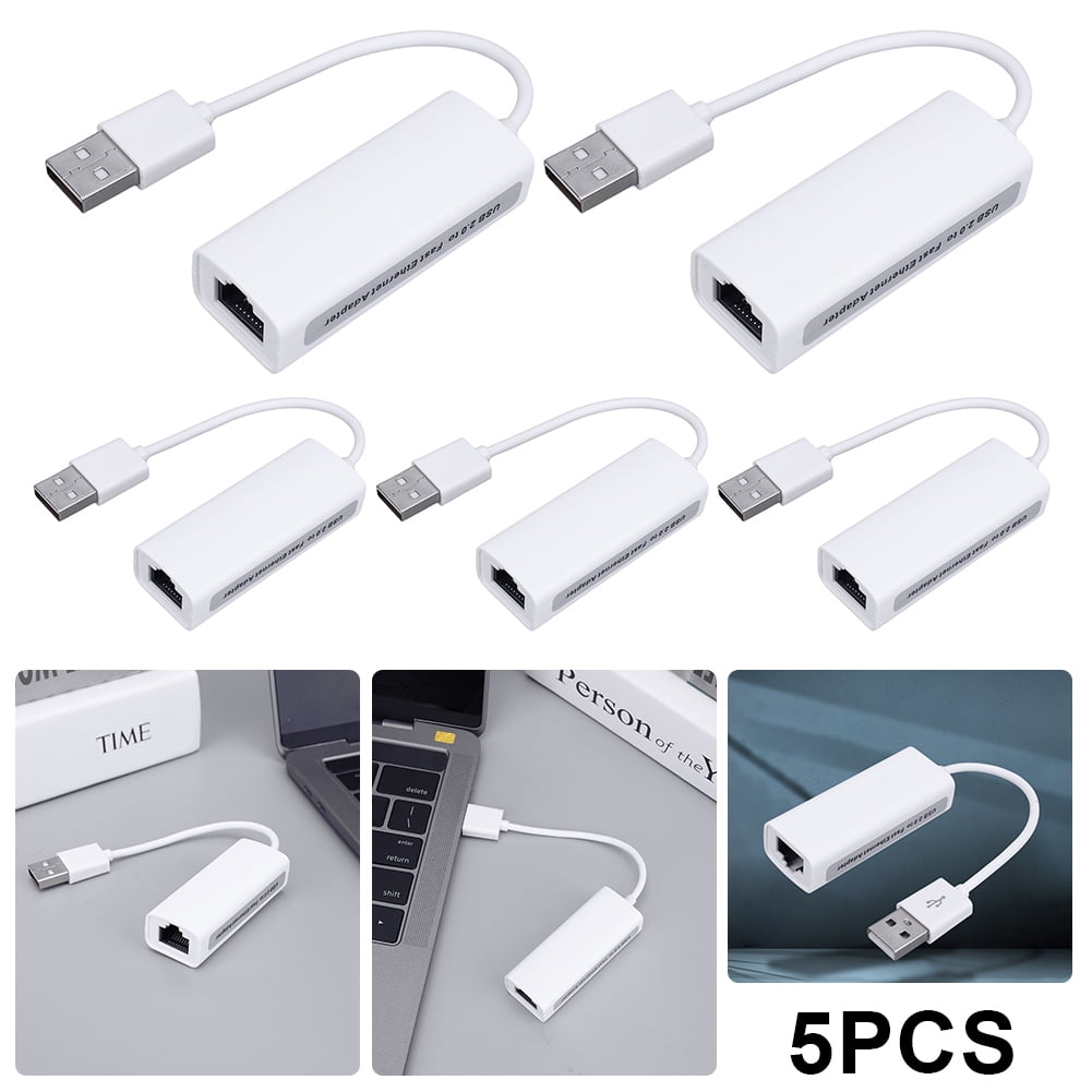 Adaptador LAN Tarjeta Red USB USB2.0 para Laptop PC Rojo | Walmart en línea