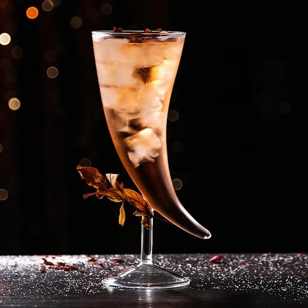 destyer Moon Shape Cocktail Glass Goblet Drinking Cup for Martini ...