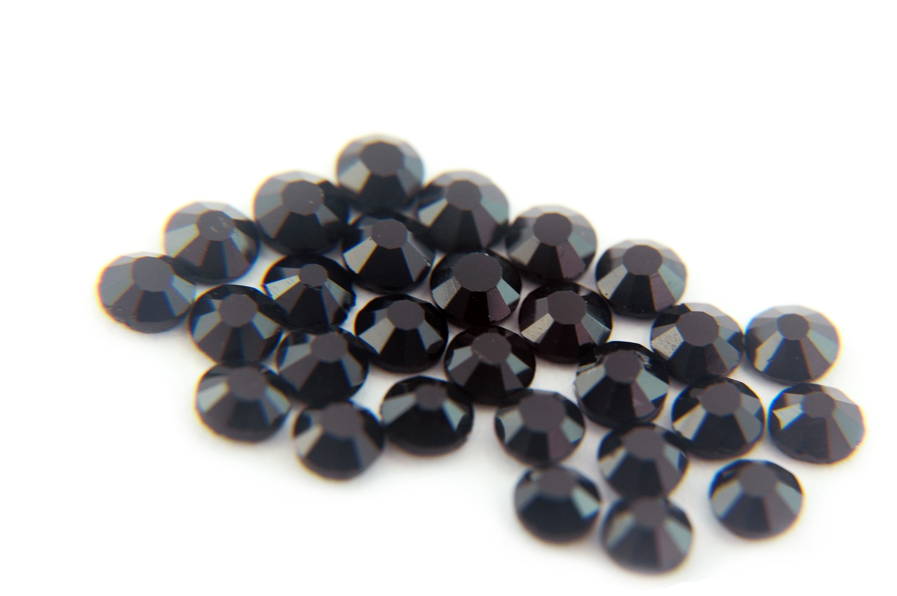 Machine Cut Hot Fix Rhinestones by Threadart SS10 (3mm) Jet 10 Gross ...